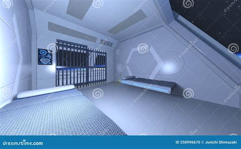 Futuristic Prison Space Station