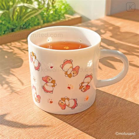 Japan Mofusand Porcelain Mug Rabbit Cat Openwork Hotarude Light Shine