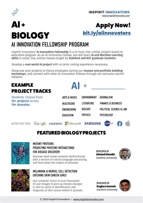 Ai Biology Innovators Fellowship Cognitive Science Carleton College