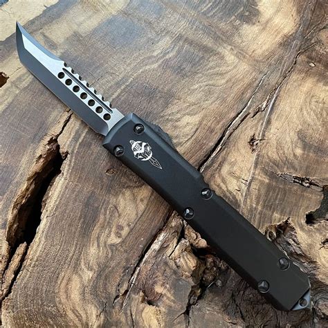 Microtech Ultratech Hellhound T E Black Tactical Standard Signature