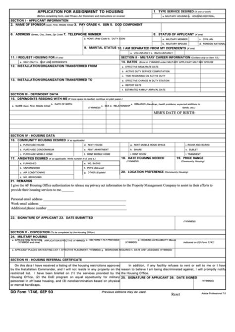 Dd Form 1746 Army Forms 2025