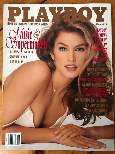 Playboy Magazine May 1996 Cindy Crawford Cover Supermodel Special