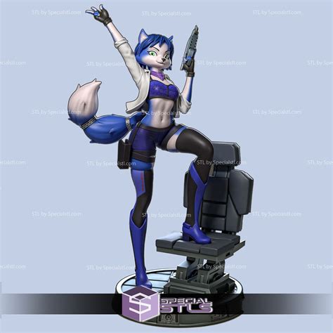 Krystal From Starfox Digital Sculpture Specialstl