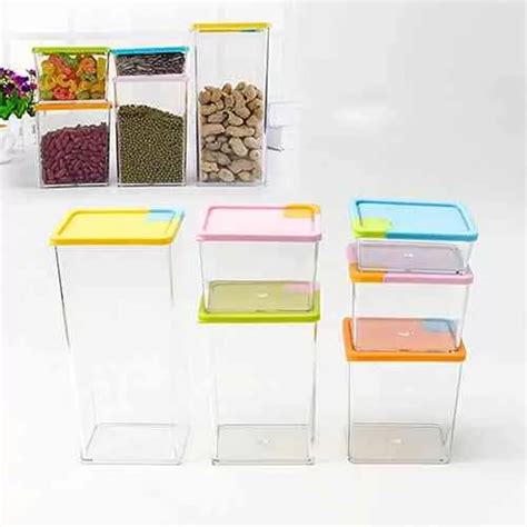 6 Pcs Stackable Container Set Urban Panda