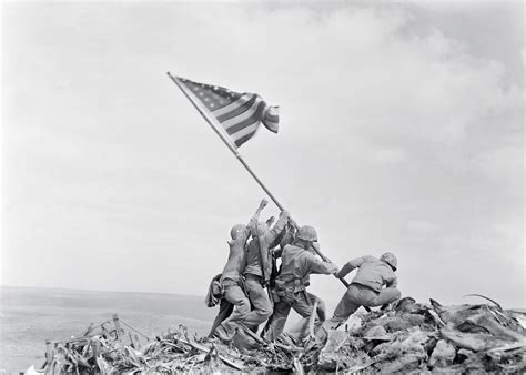 Raising The Flag On Iwo Jima 1945