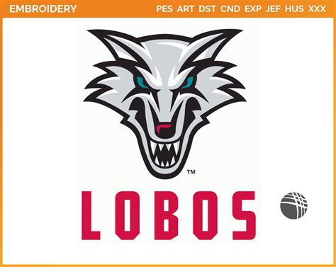 New Mexico Lobos Misc Logo 1999 College Sports Embroidery Logo In 4 Sizes And 8 Formats