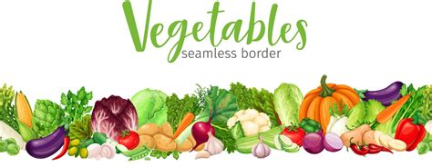 Border Vegetable Vector Images Over 10000