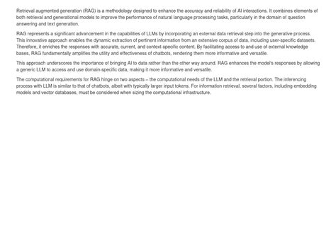 Retrieval Augmented Generation Generative Ai In The Enterprise With Intel Accelerators Dell