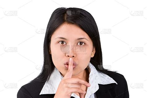 嘘。。。安静！素材 花瓣网