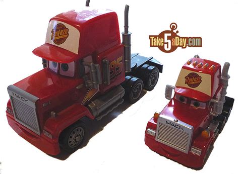 Take Five A Day Blog Archive Mattel Pixar Diecast Cars Mini Mack Trailer Too Cool For School