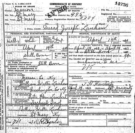 Durad Joseph Lanham 1933 1933 Find A Grave Memorial