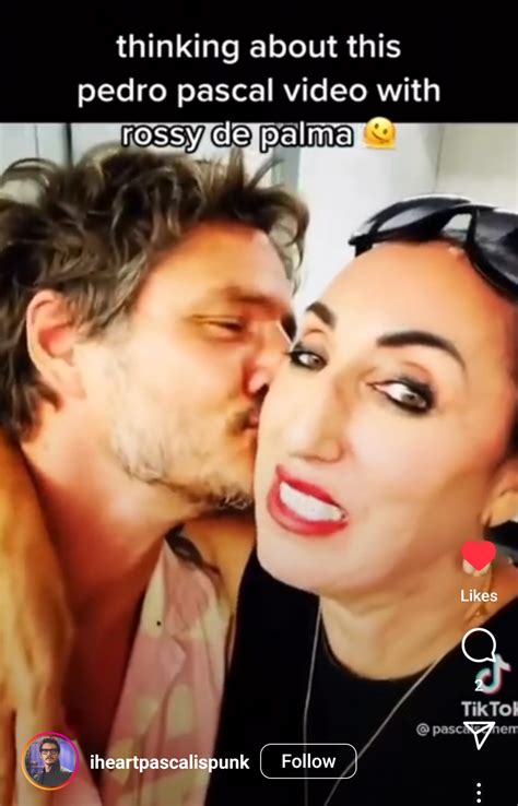 I Like The Way Pedro Pascal Kisses Rossy De Palma Rpedropascal