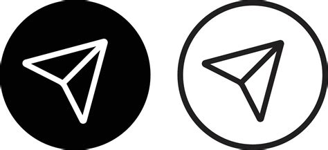 Send Icon Set In Two Styles Send Message Icon Paper Plane Icon