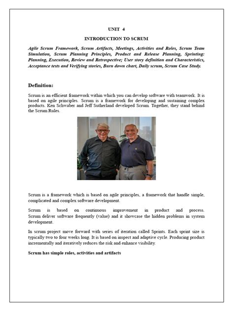 Agile Unit 4 Pdf Scrum Software Development Agile Software Development