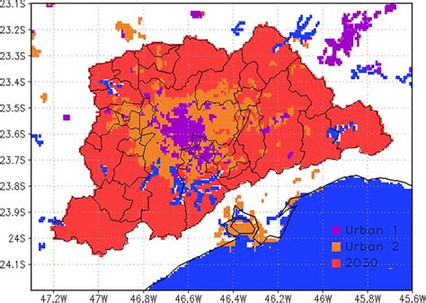 Land Use Classification Based On Usgs Land Use Files Purple And