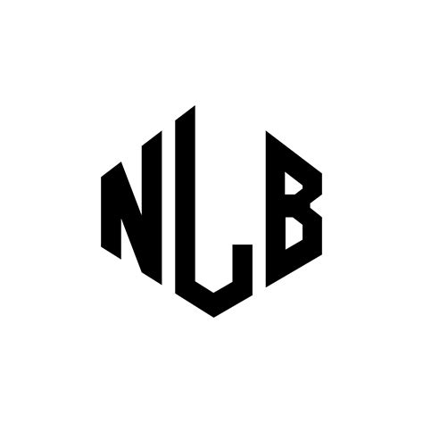 Diseño De Logotipo De Letra Nlb Con Forma De Polígono Diseño De