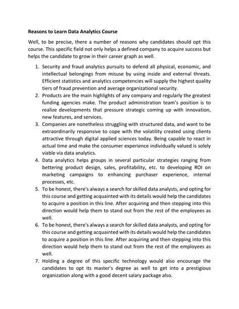 Ppt Top Reasons Why You Should Learn Data Analytics Powerpoint