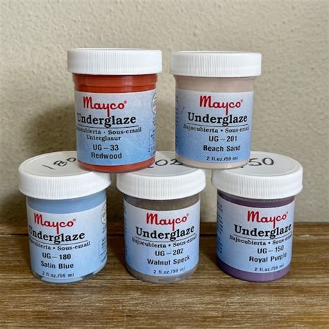 Discontinued Mayco Art Glazes 4oz Jars Ceramic Pottery Etsy Hong Kong