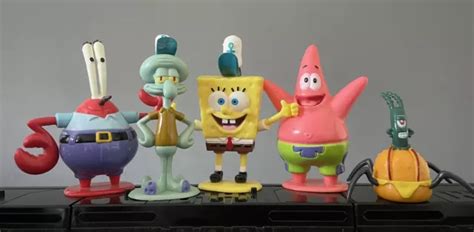 Spongebob Squarepants Patrick Squidward Mr Krabs Plankton Figure Set Simba £1799 Picclick Uk