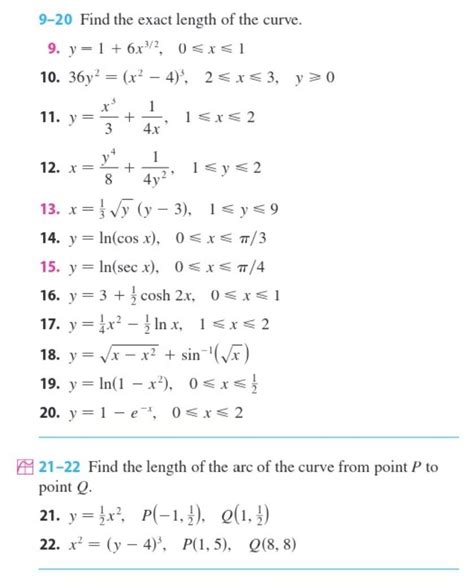 Solved Find The Exact Length Of The Curve Y Chegg Com