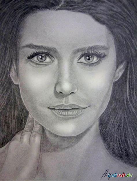Beren Saat Karakalem Çizimleri Çizim Odası Kara Kalem Portre Kadın Portre çizimleri