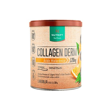 Nutrify Collagen Derm Laranja 330g Nutrify Naturello Mercato Saudável