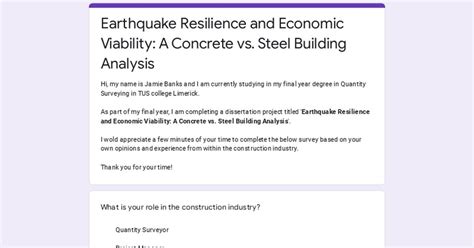 Dissertation Survey Rquantitysurveying