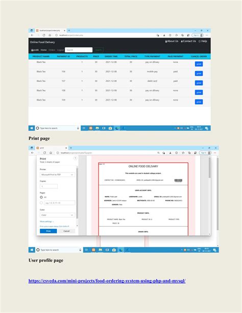Online Food Ordering System Project Reportpdf