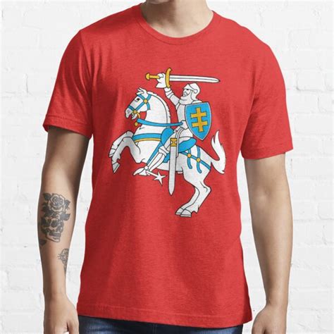 Lithuanian Knight Vytis T Shirt Coat Of Arms Of Lithuania T Shirt For