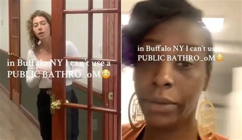 White Woman Calls Security On Black Woman For Using Public Bathroom
