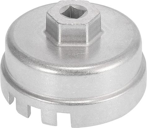 X Autohaux Llave De Tapa De Filtro De Aceite 14 Flautas 6 Ranuras 2 539 In Herramienta De
