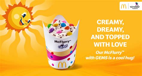Experience The New Mcflurry Flavour With Gems Mcdonalds Blog