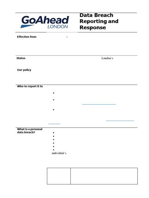 Data Breach Reporting Procedure Sept 2024 Pdf Information Security Justice