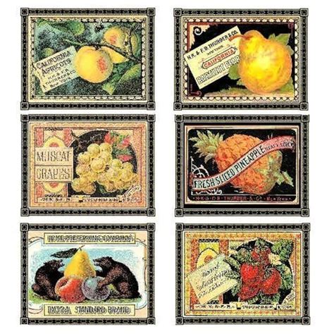 Vintage Fruit Labels
