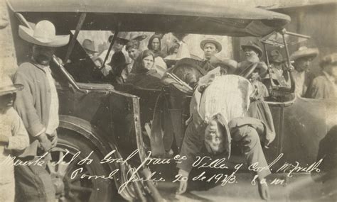 Unidentified Photographer Death Of General Francisco Villa And Coronel