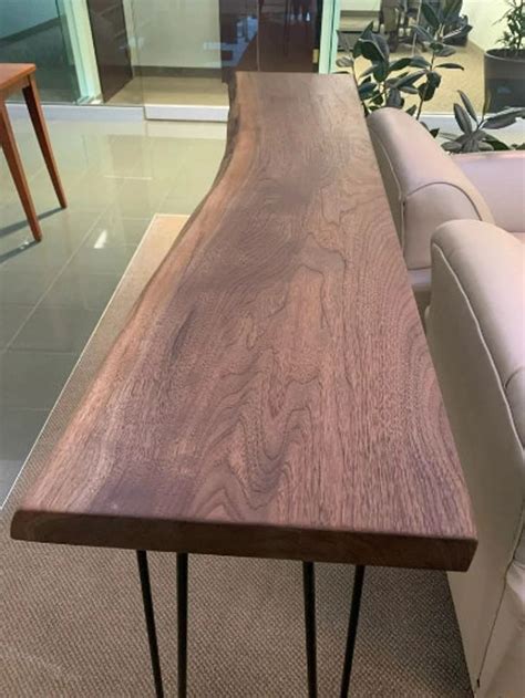 Live Edge Bar Table Sofa Table Bar Top Home Bar Table Bar Etsy Wood