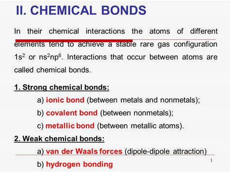 Covalent Elements Part 2a Covalent Bonds