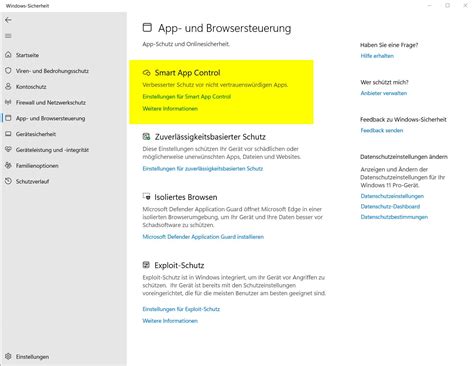 Die Smart App Control Von Windows 11 Im Blick Wintotalde