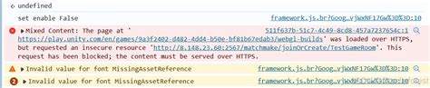 Unity网络错误 Non Secure Network Connections Disabled In Player Settings Csdn博客