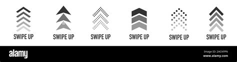 arrow up for social media stories design blogger scroll pictogram