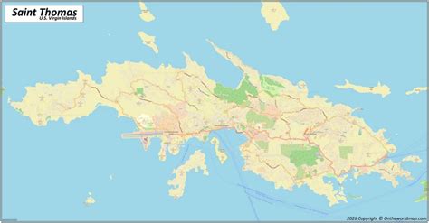 Saint Thomas Map United States Virgin Islands Discover Saint Thomas
