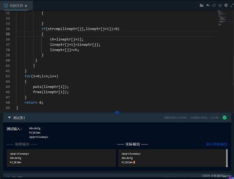 编程挑战：按行长度与字母顺序排序 csdn博客