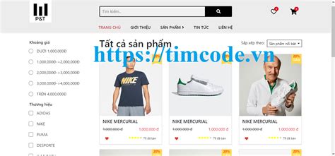 template website bán giày html css javascript tải miễn phí
