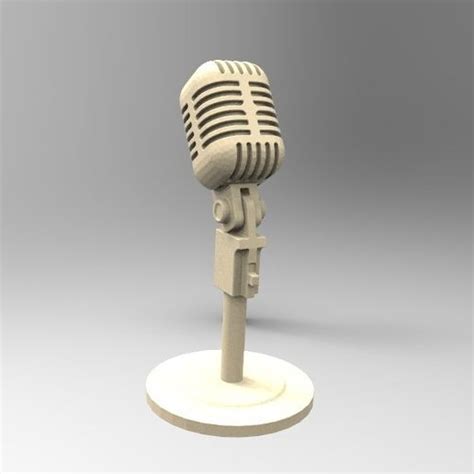 🎤 Antique Microphone・ Stl File For ・cults
