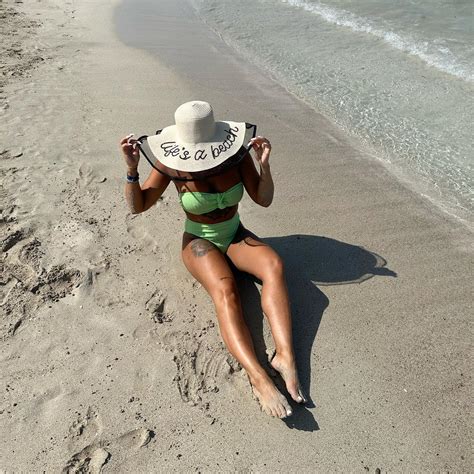 Stephanie Davis Sprawls Out On The Beach In A Bikini As Ex Hollyoaks Star Shows Off Her Tattoos