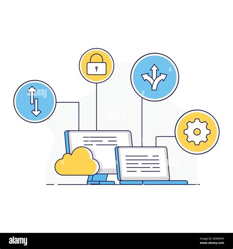 Software As A Service Icon Cloud Based Software Symbol Cloud Computing Services Illustration