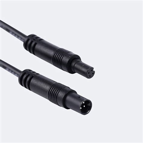 Waterproof Male Female Connector 4 Pin 4 Hole Cable Camera Extension