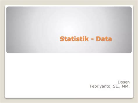 PPT Statistik Data PowerPoint Presentation Free Download ID 4754037