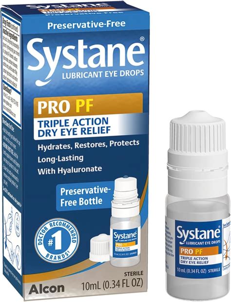Systane Pro Pf Dry Eye Relief Preservative Free Lubricant Eye Drops 10 Ml Health