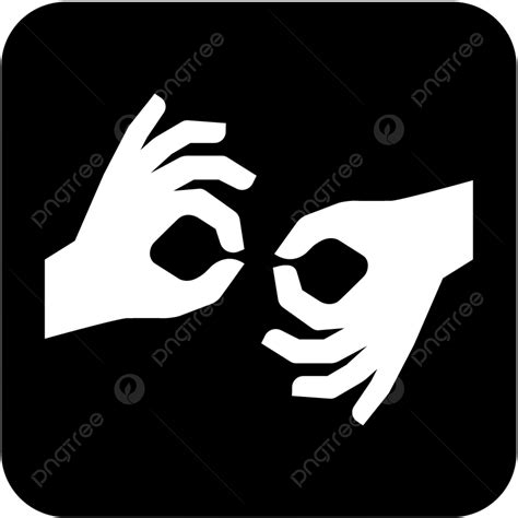 Sign Language Clip Art Outline